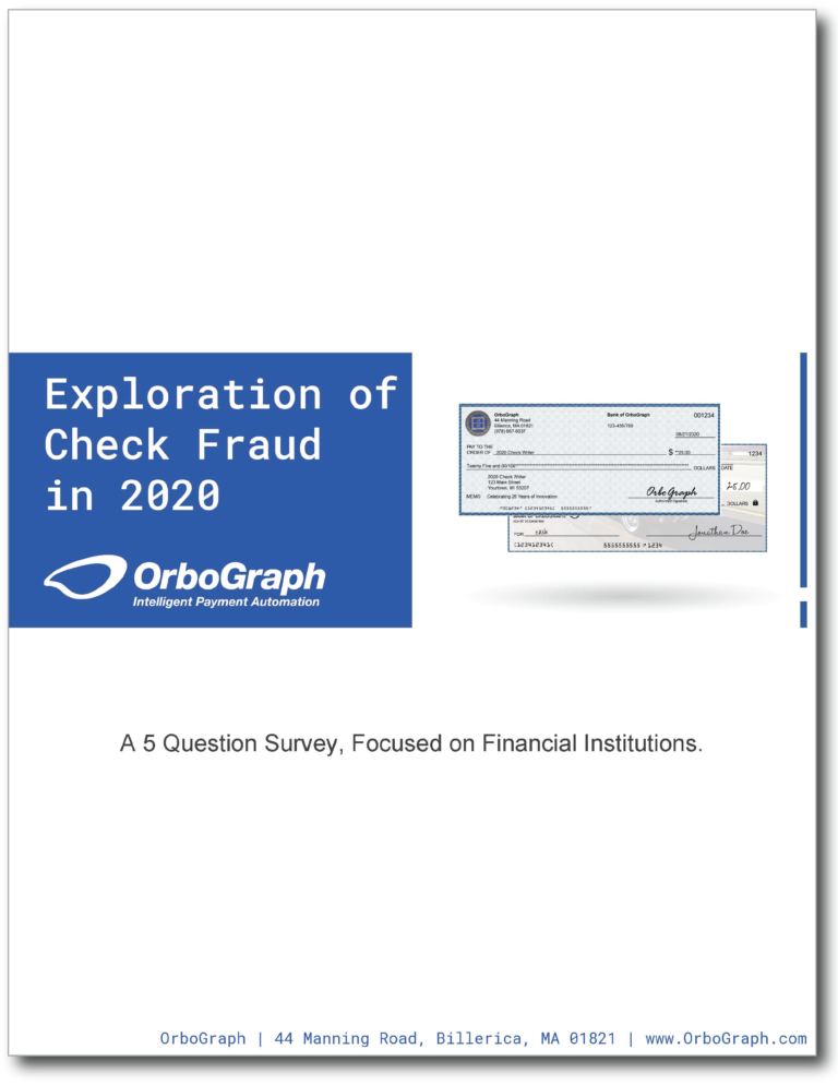 Check Fraud Survey 2020 – OrboGraph